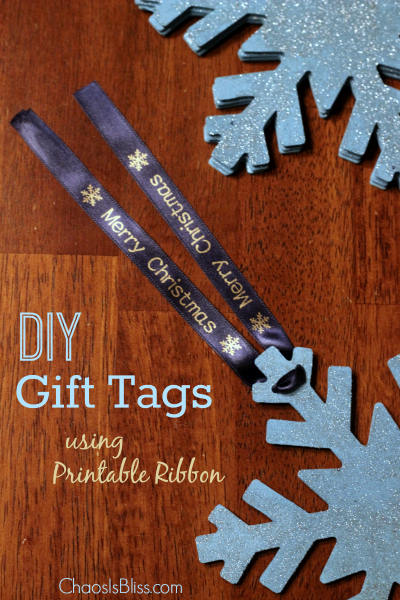 DIY Gift Tags using Printable Ribbon