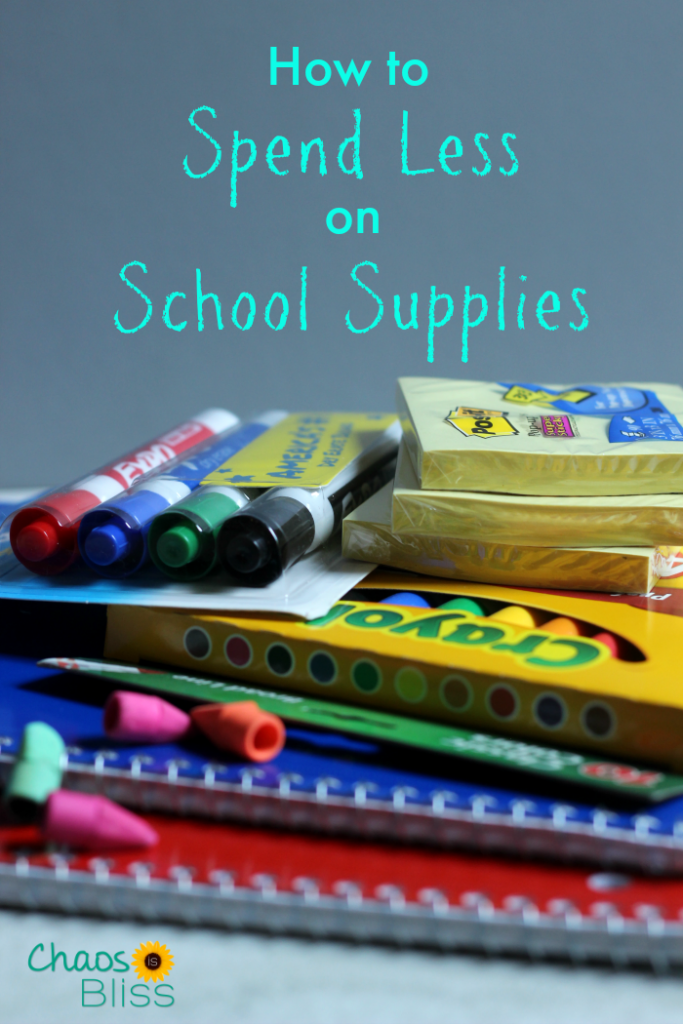 How to Spend Less on School Supplies