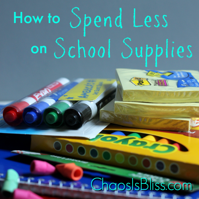How to Spend Less on School Supplies