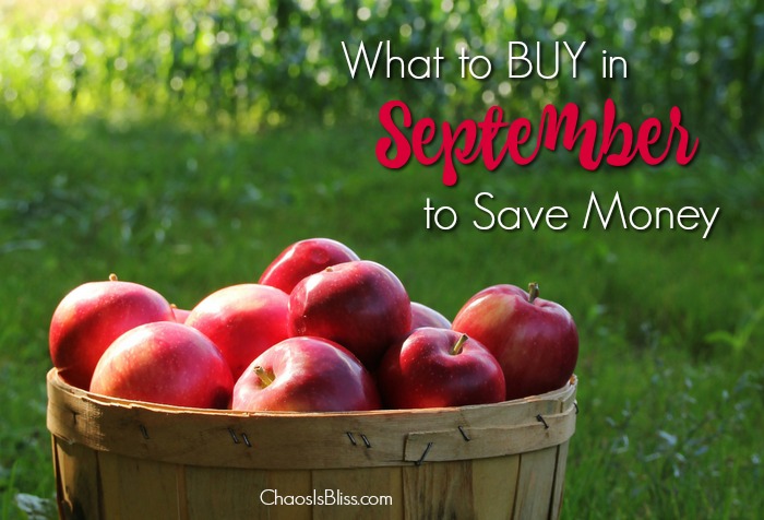 What to Buy in September to Save Money